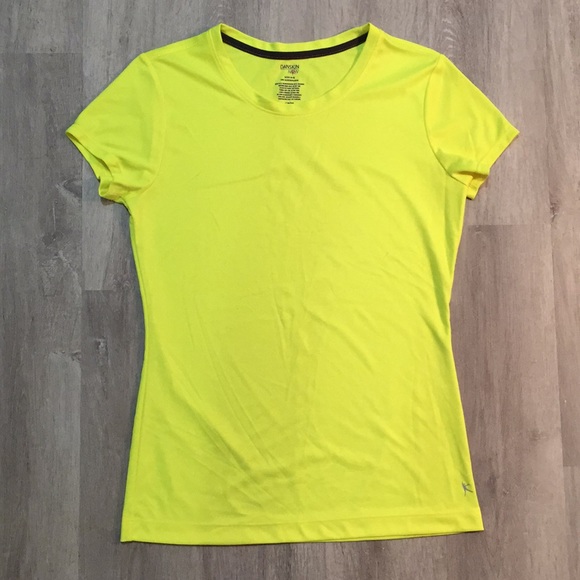 Danskin Now | Tops | Neon Yellow Workout Shirt Size Small | Poshmark